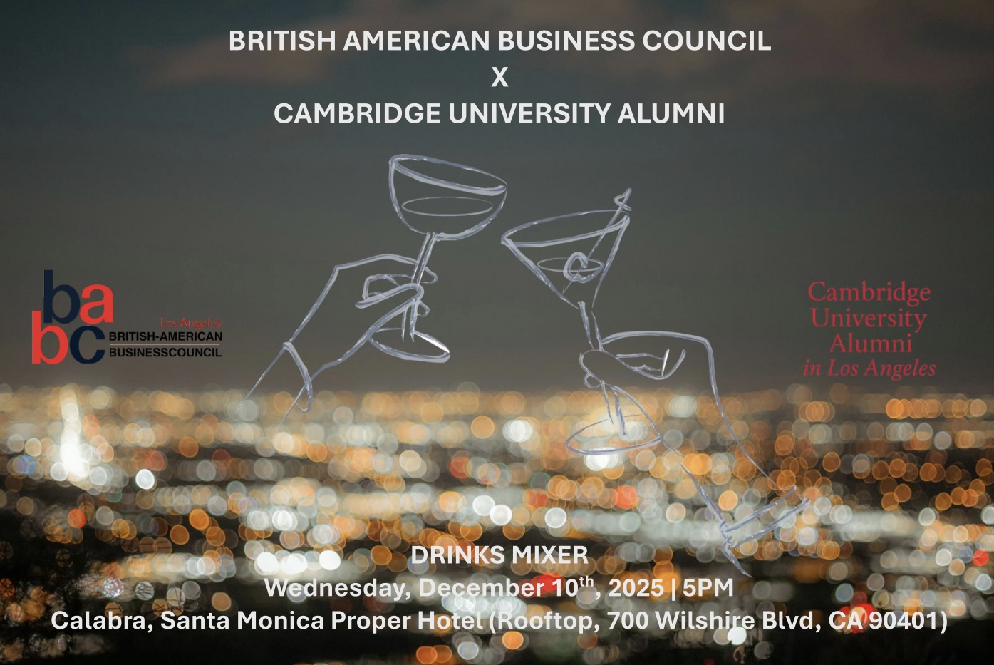 Los Angeles, CA: LA Alumni Drinks Mixer | Cambridge in America